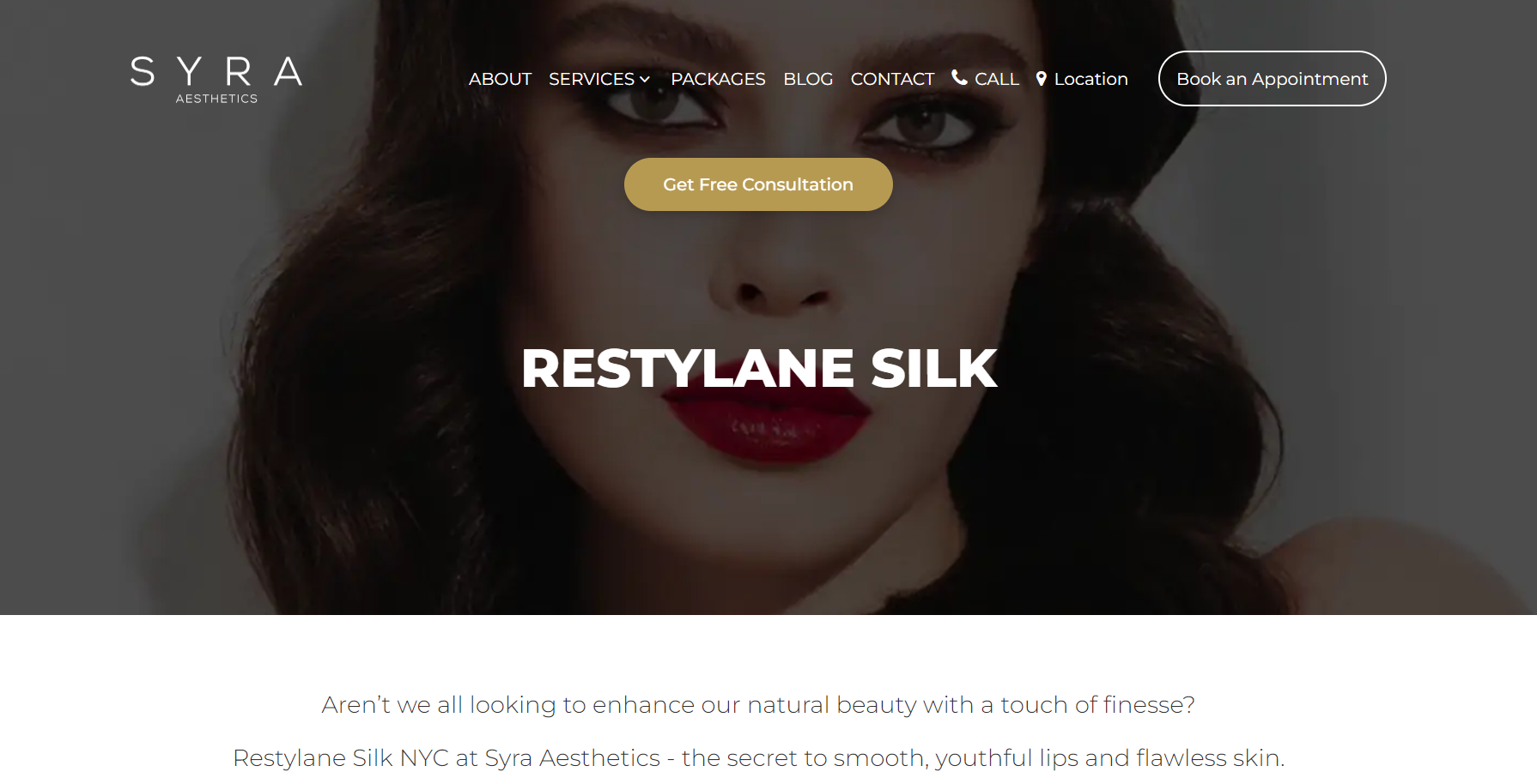 Restylane Silk Treatment in NYC - Restylane Injections and Fillers