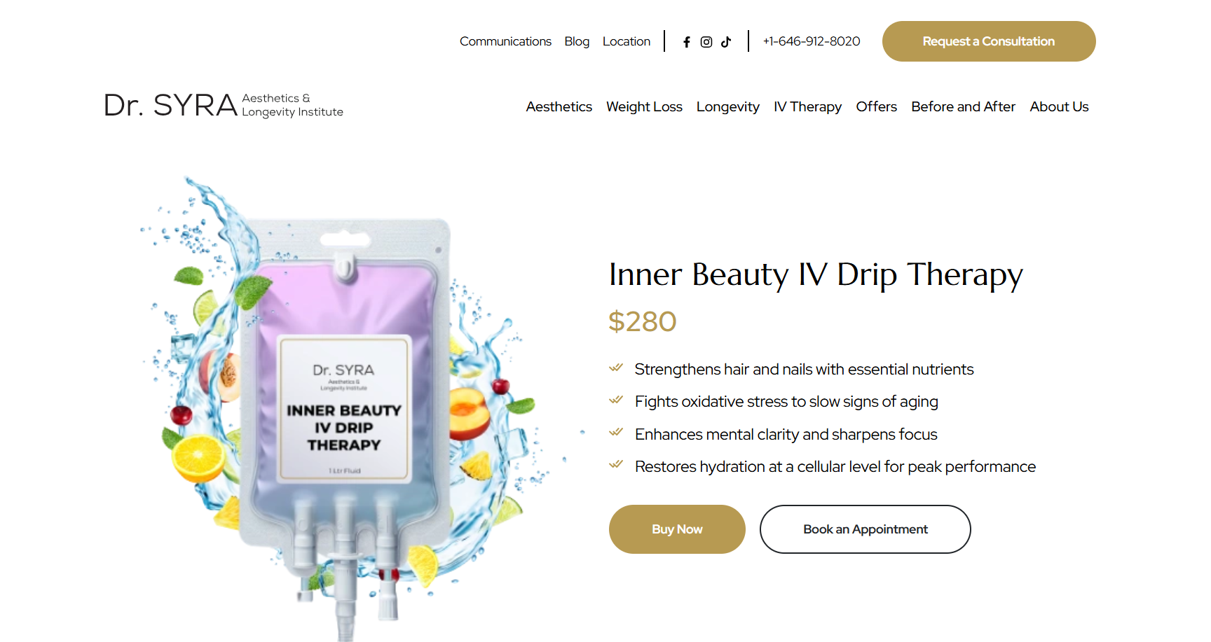 Inner Beauty IV Therapy in Manhattan, NYC - Revitalize Skin & Hair