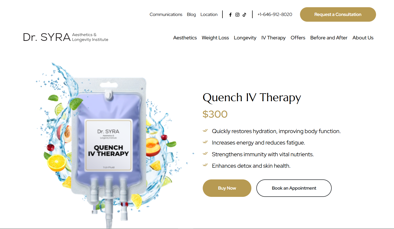 Quench IV Therapy NYC | Schedule Your Drip Today