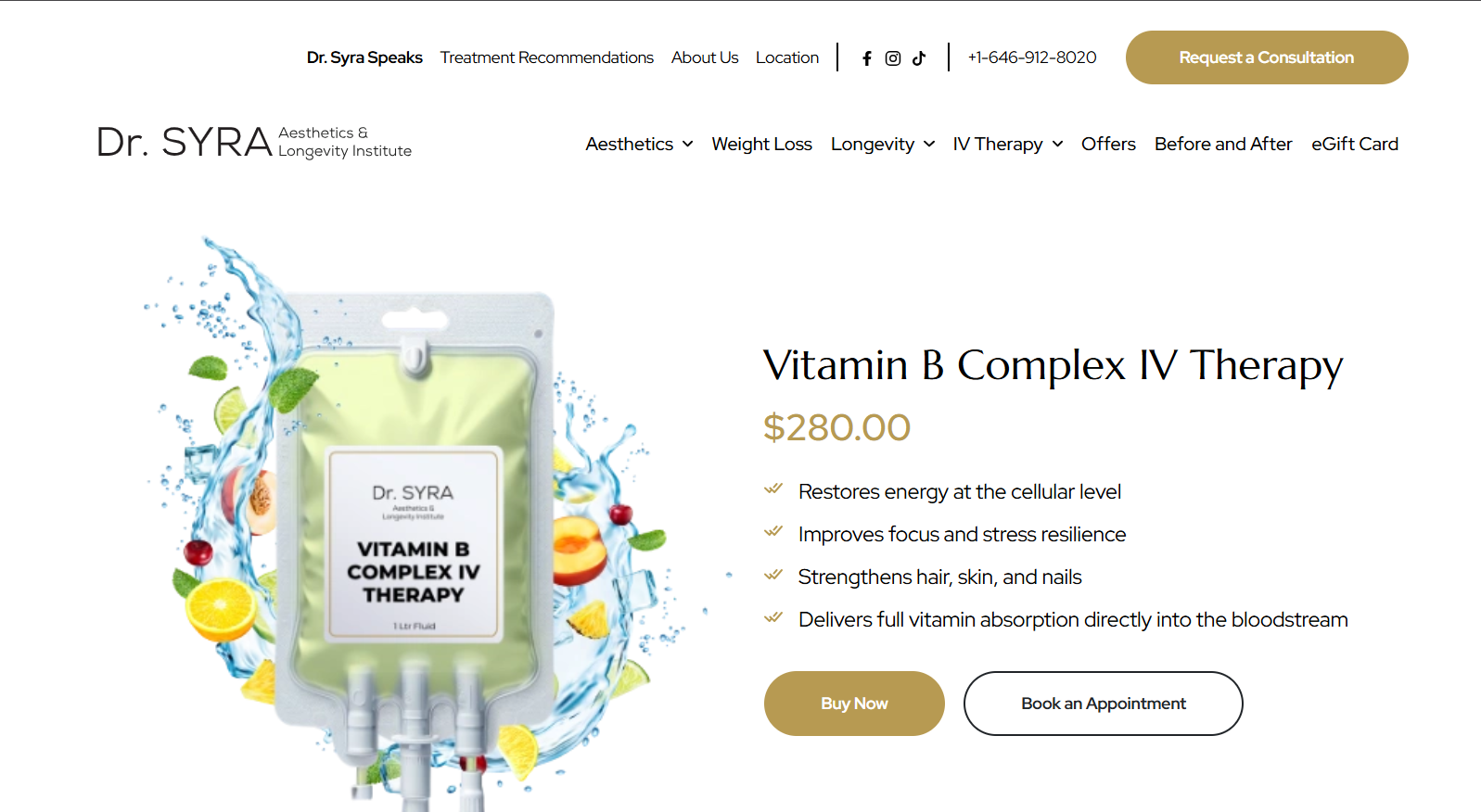 Vitamin B Complex IV Therapy in Manhattan, NYC