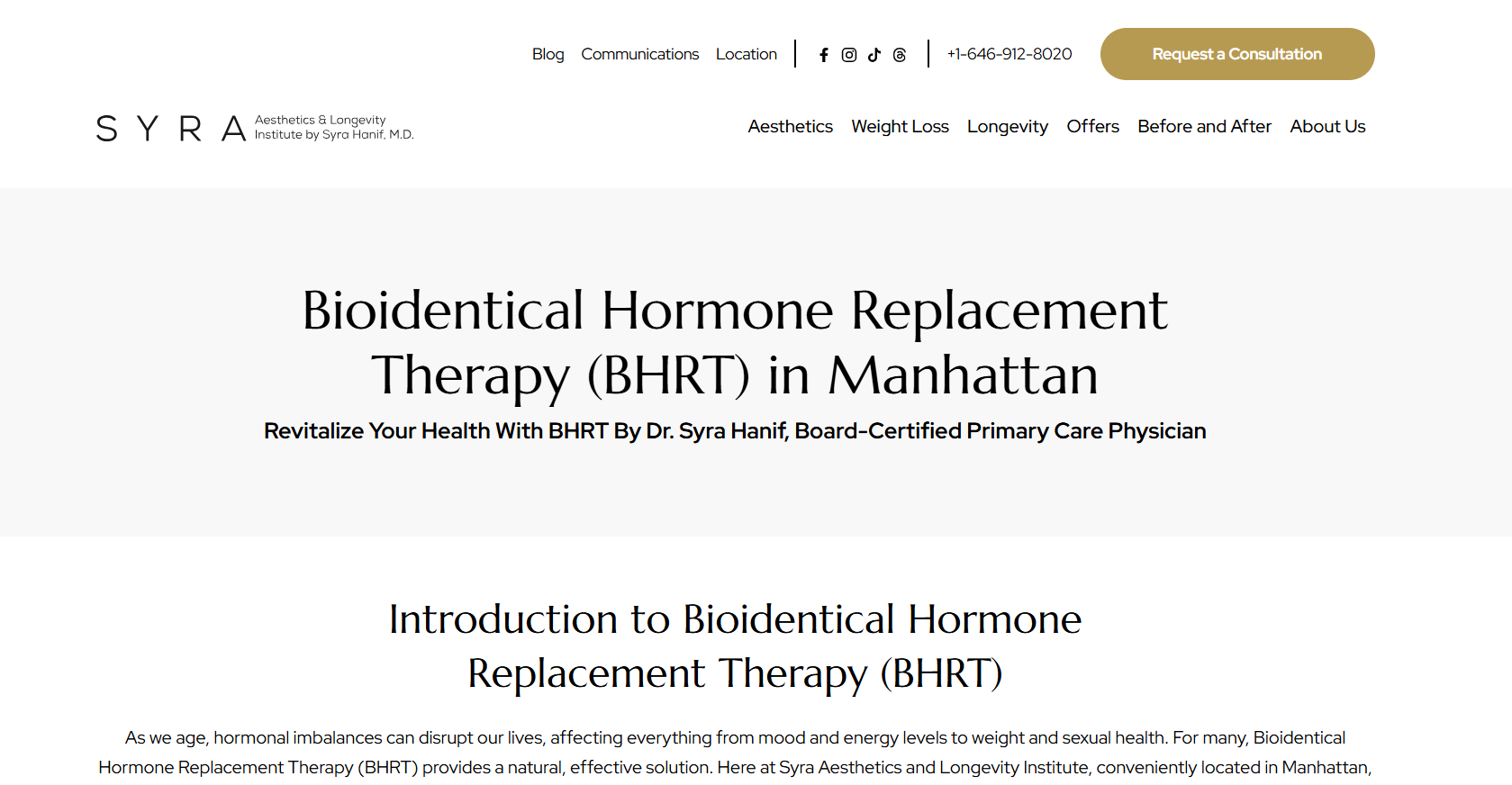 Bioidentical Hormone Replacement Therapy in Manhattan | Reclaim Energy ...