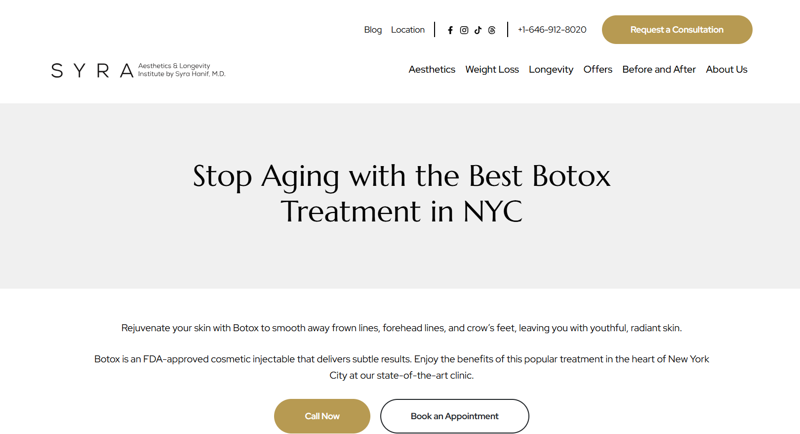 Botox NYC | Book Botox Injections in Manhattan
